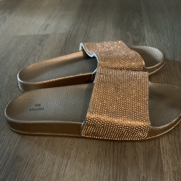 Shoes | Slides Rose Gold | Poshmark